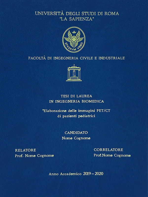 Tesi di laurea incisa - Pioda Imaging